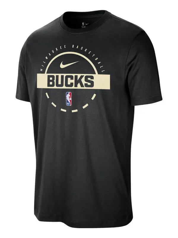 Nike Milwaukee Bucks Nba Practice T-shirt - Black