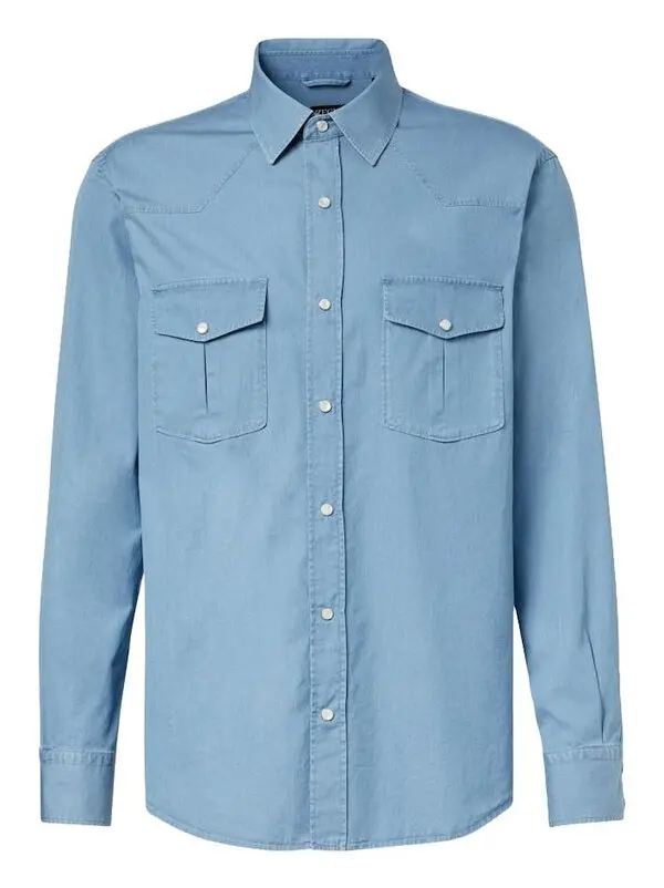 Zegna Cotton Shirt - Blue