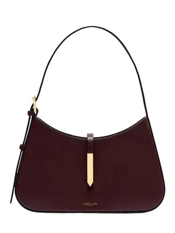 DEMELLIER Tokyo Leather Shoulder Bag - Burgundy