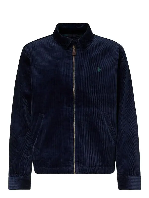 Ralph Lauren Cotton Corduroy Blouson - Blue