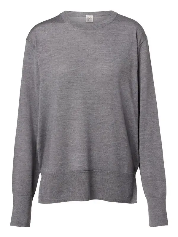 TOTEME Wool And Silk Sweater - Grey