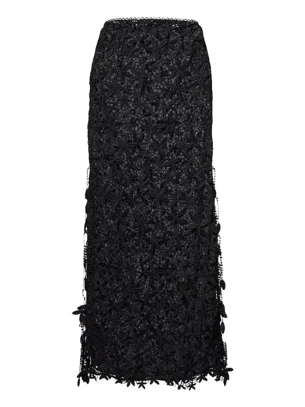 TOTEME Low-rise Maxi Skirt - Black