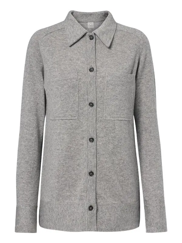 TOTEME Cashmere Cardigan - Grey