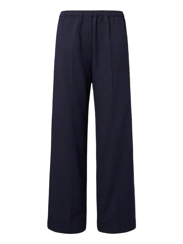TOTEME High-rise Wide-leg Pants - Blue