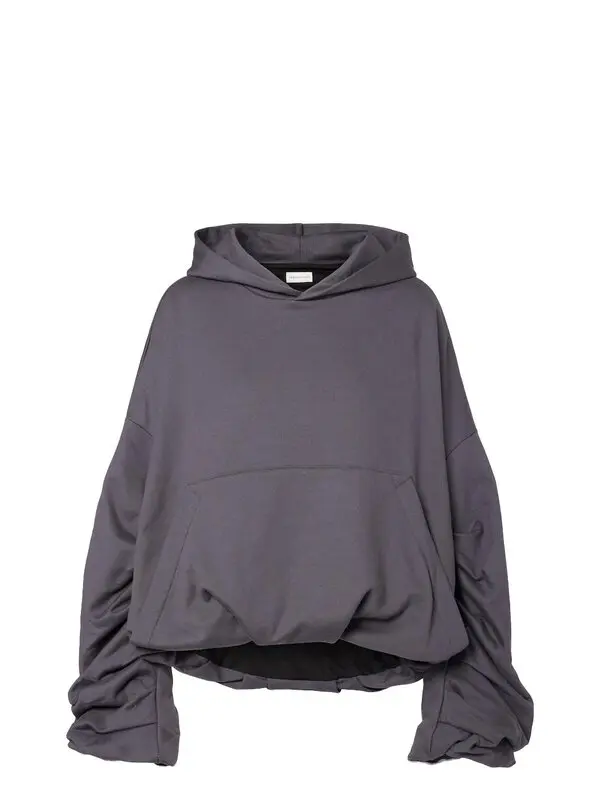 Dries Van Noten Hannett Cotton Hoodie - Grey