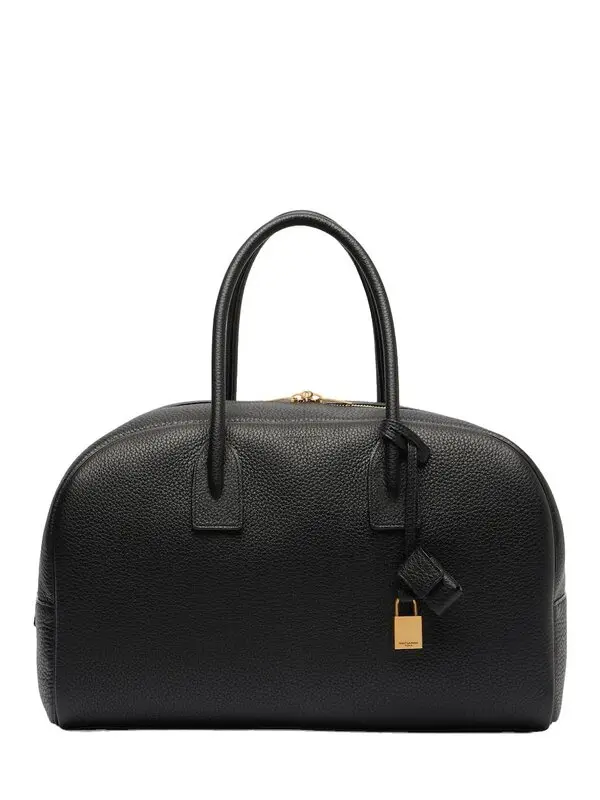 Saint Laurent Leather Tote Bag - Black