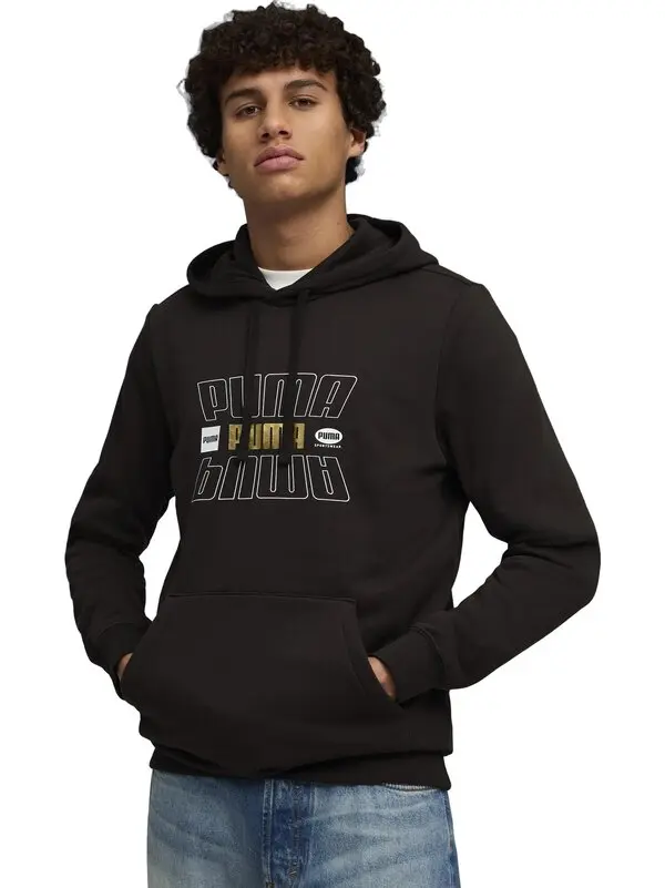PUMA Essentials Logo Lab Fleece Hoodie - Black