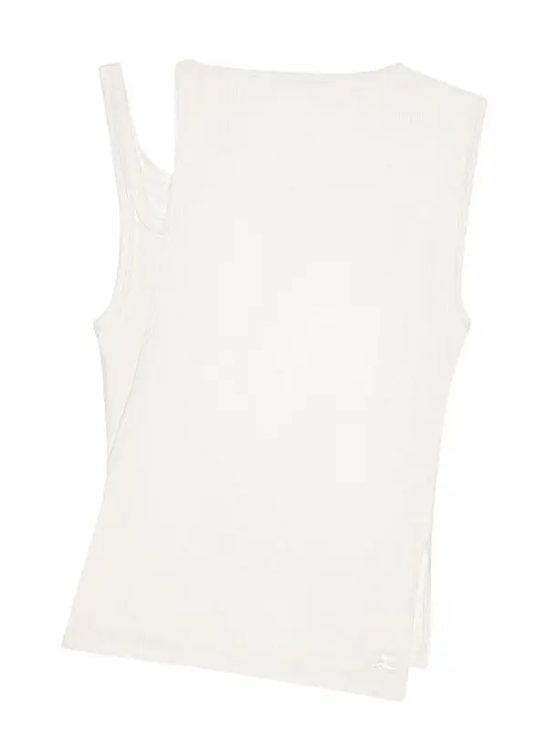COURREGES 90's Cotton Top - White