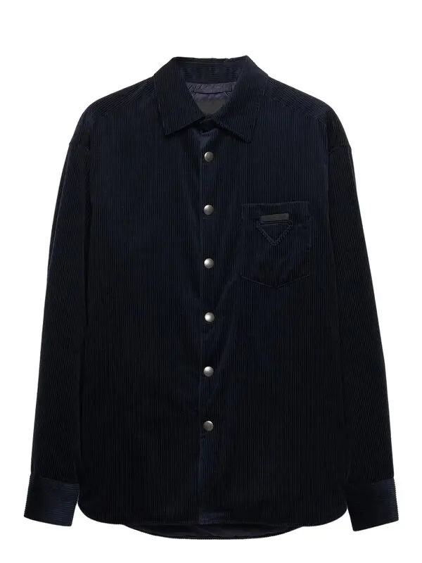 Prada Corduroy Shirt - Blue