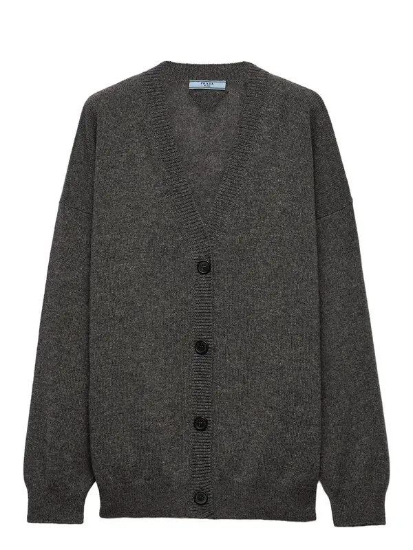 Prada Cashmere Cardigan - Slate Gray
