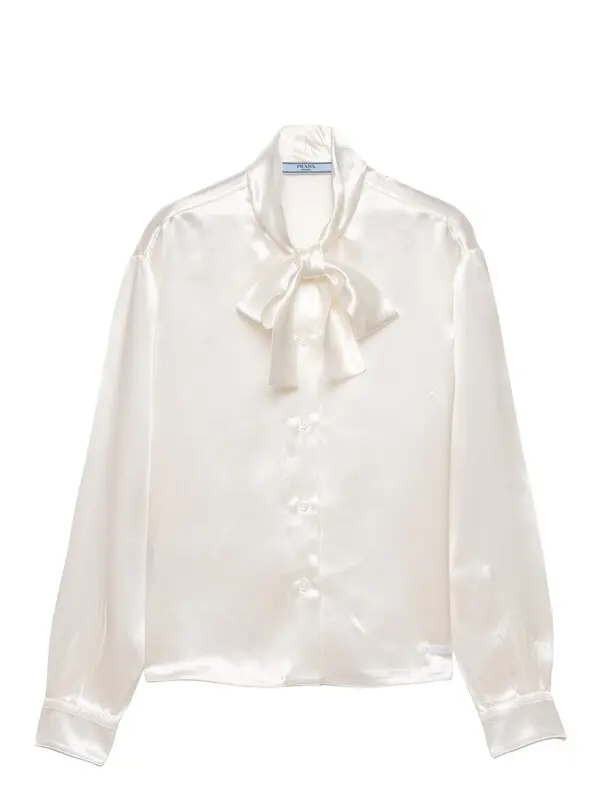 Prada Satin Shirt - White