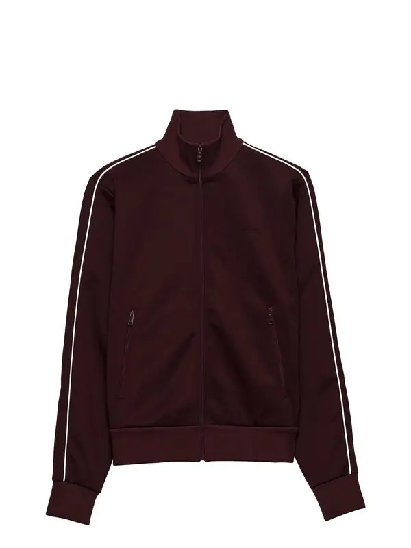 Prada Zippered Technical Fabric Track Jacket - Red