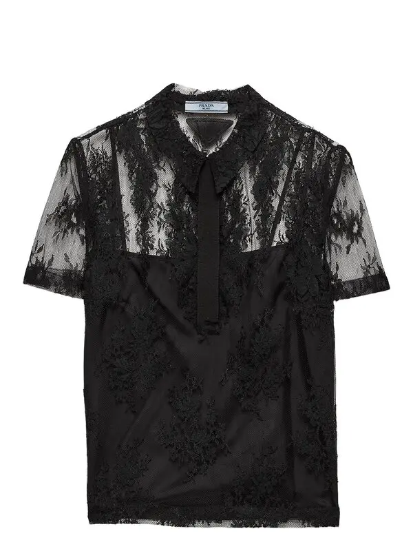 Prada Lace Top - Black