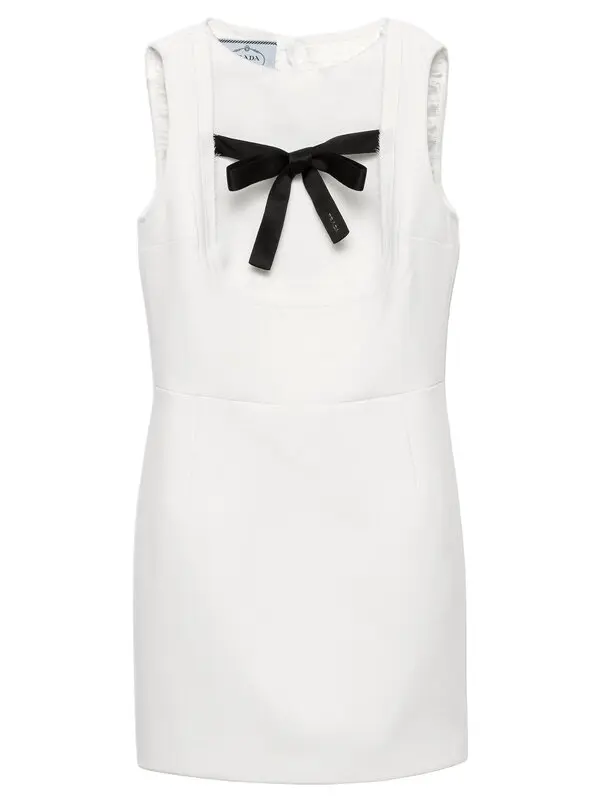 Prada Natté Straight Fit Dress - White