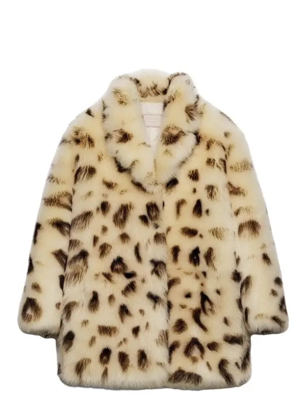 Prada Shearling Coat - Neutral