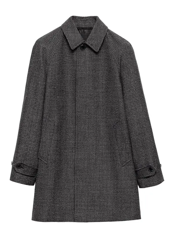 Prada Wool Coat - Black/white