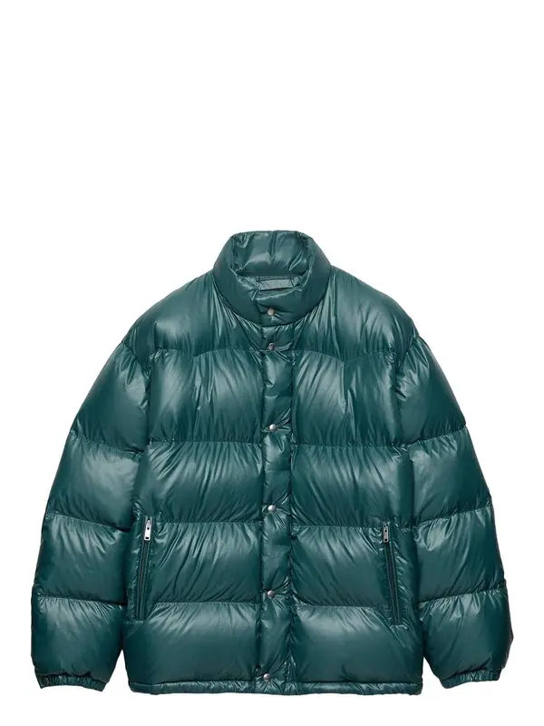 Prada Re-nylon Down Jacket - Light Blue