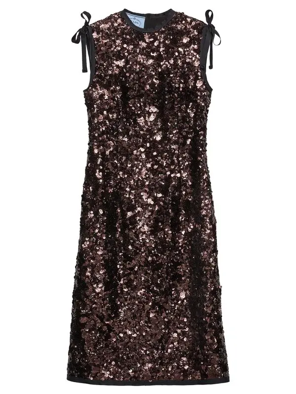 Prada Sequin Embellished Dress - Purple