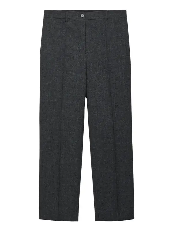 Prada Straight Leg Trousers - Grey