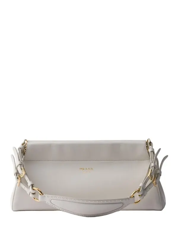 Prada Enchaîné Medium Leather Bag - White
