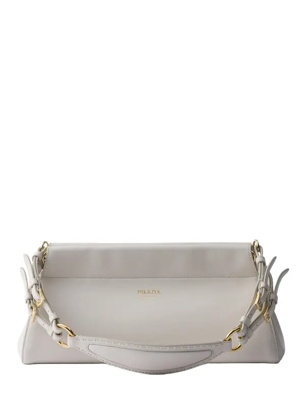 Prada Enchaîné Medium Leather Bag - White