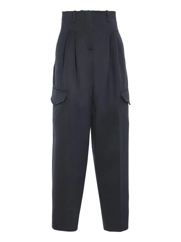 RÙADH Russel Wide-leg Cargo Pants - Grey