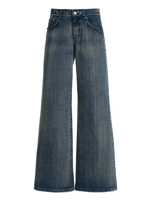 JEANERICA Kyoto Low-rise Flared-leg Jeans - Medium Wash