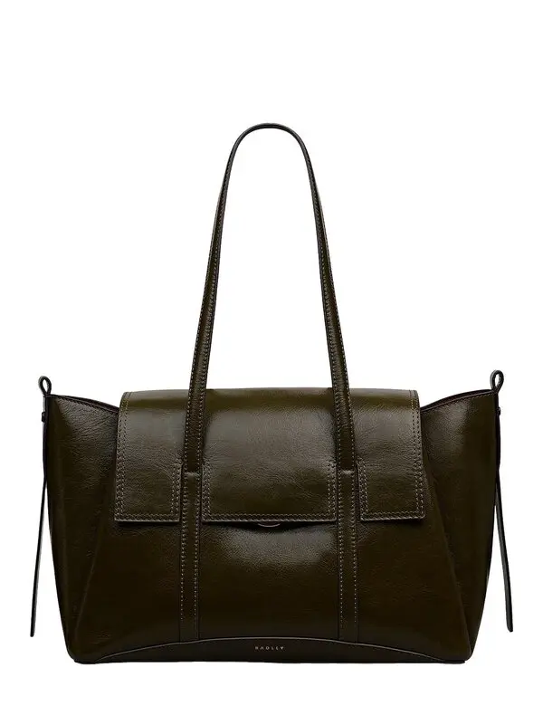 RADLEY The Chancery High Shine Flapover Shoulder Bag - Pine Needle