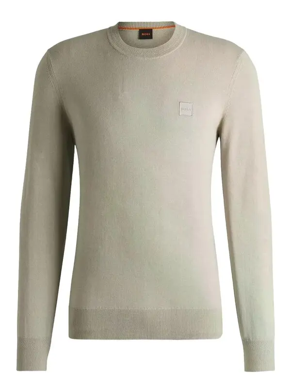 BOSS Logo-plaque Sweater - Neutrals