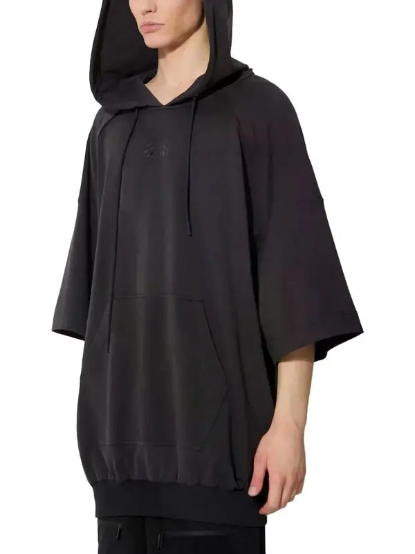 A. A. SPECTRUM Half-sleeve Hoodie - Black