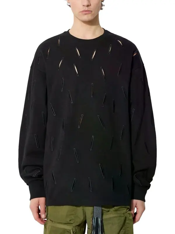 A. A. SPECTRUM Cut-out Detail Sweatshirt - Black