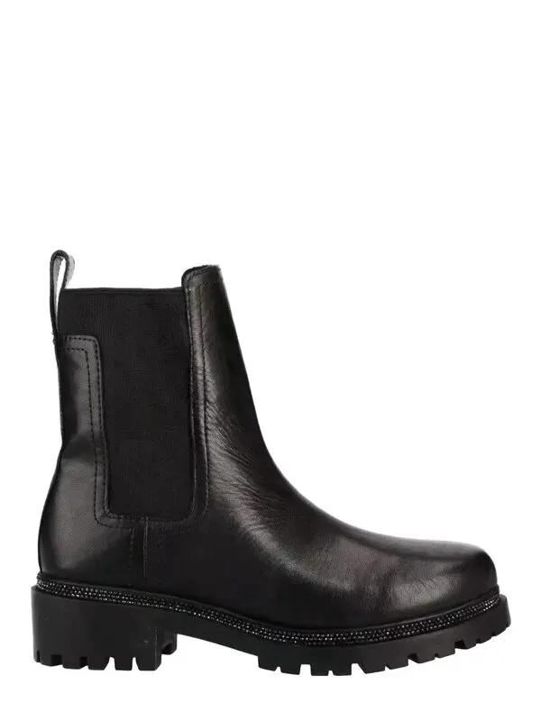 Dkny Leather Chelsea Boots - Black