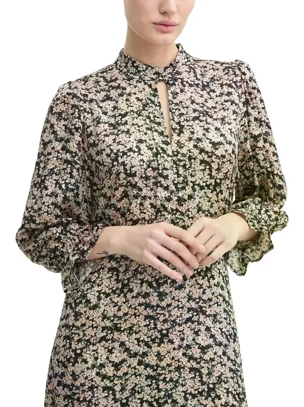 BRUUNS BAZAAR Floral-print Midi Dress - Neutrals