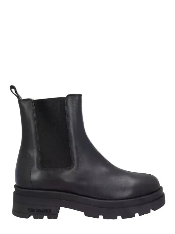 TRUSSARDI Chunky Platform Chelsea Boots - Black