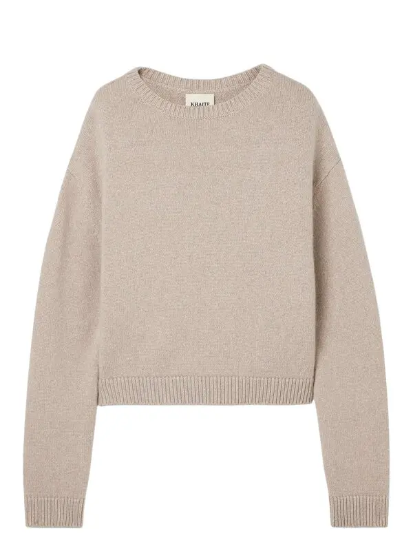 Khaite Milo Cashmere Sweater - Beige