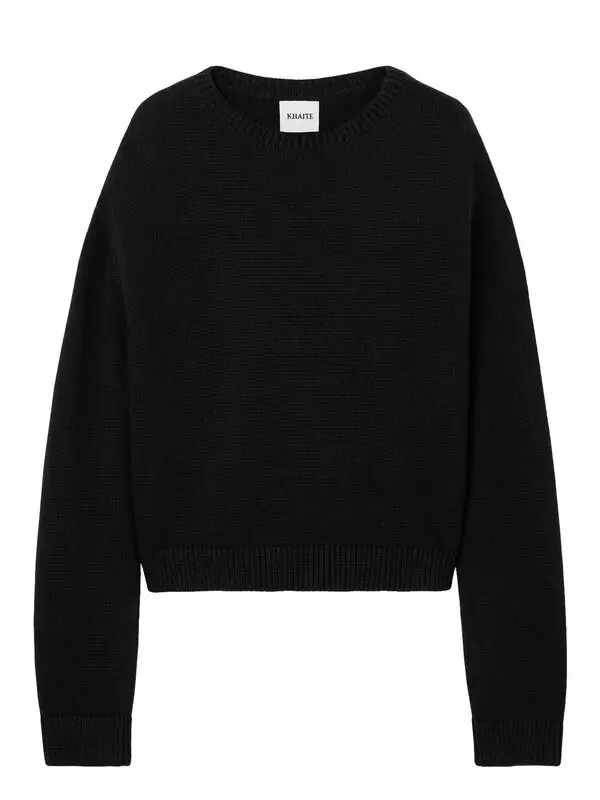 Khaite Milo Cashmere Sweater - Black