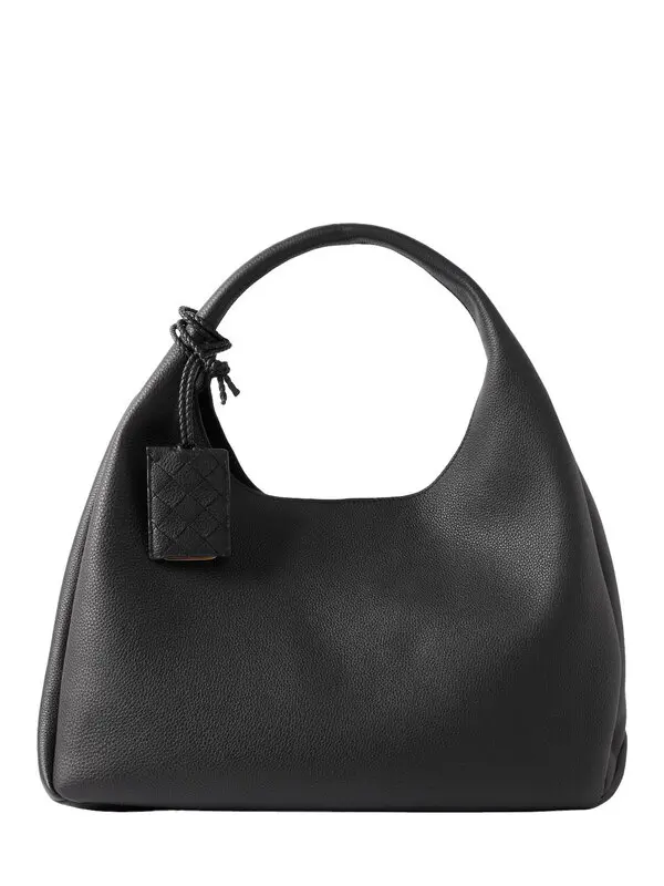 Bottega Veneta Campana Large Textured-leather Tote - Black