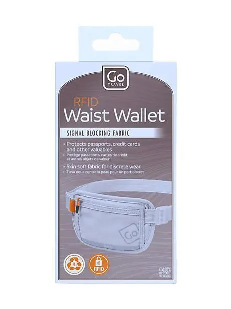 GO TRAVEL Rfid Waist Wallet - Grey