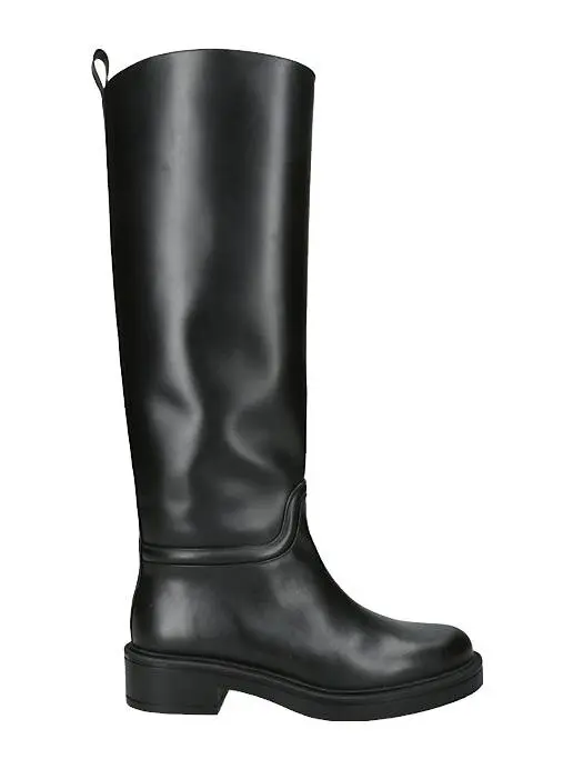 STUART WEITZMAN Celia Flat Leather Knee-high Boots - Black