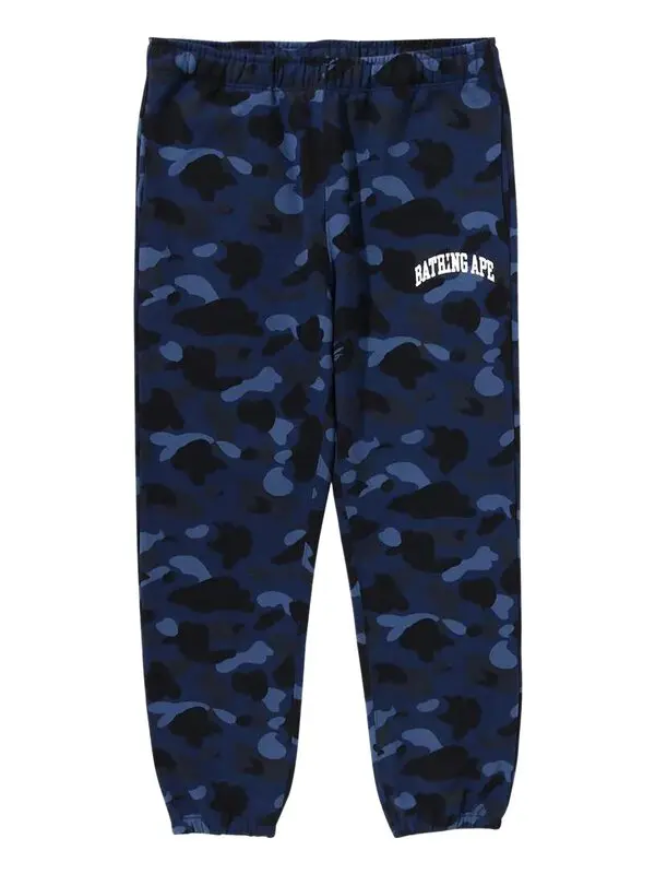 A BATHING APE Color Camo Sweatpants - Blue