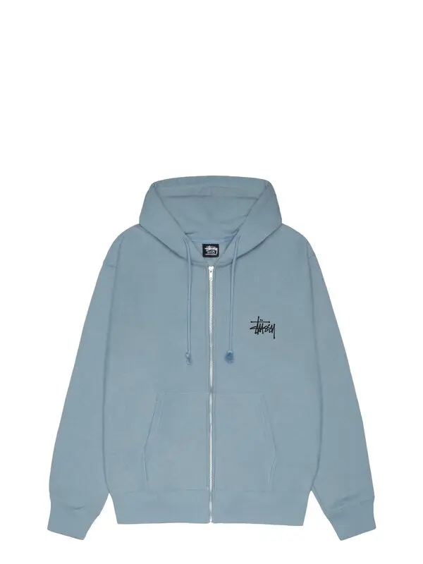 StÜssy Basic Zip Up Hoodie - Blue
