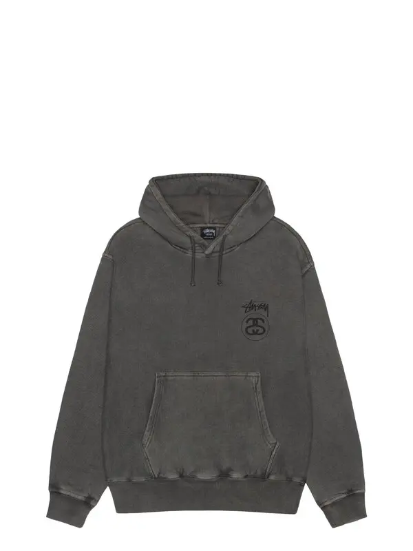 StÜssy Stock Link Pigment Dyed Hoodie - Black
