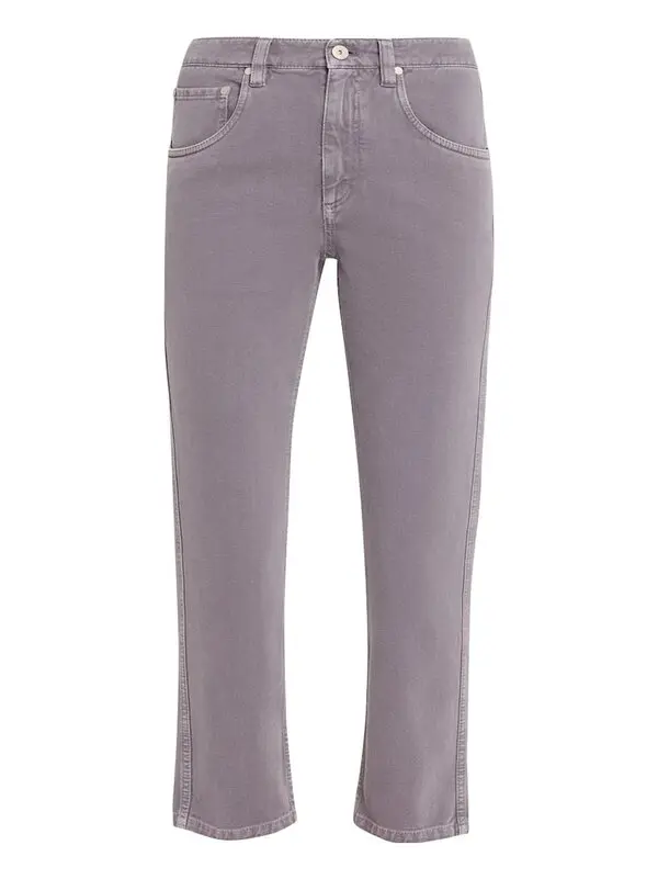Brunello Cucinelli Bull Denim Straight-leg Pants - Lavander