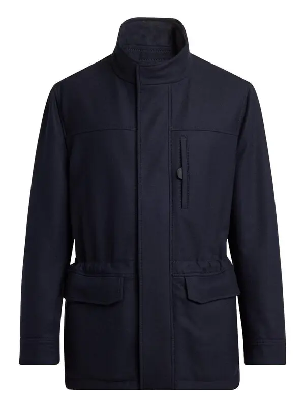 Brioni Cashmere Water-repellent Field Jacket - Blue