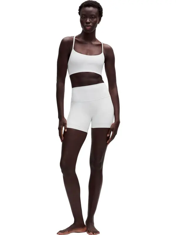 Lululemon Align No-line High-rise Short 6" Luxuriously Soft And Seamless - White