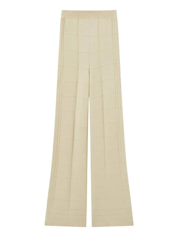 JOSEPH Wide-leg Knit Trousers - Affogato