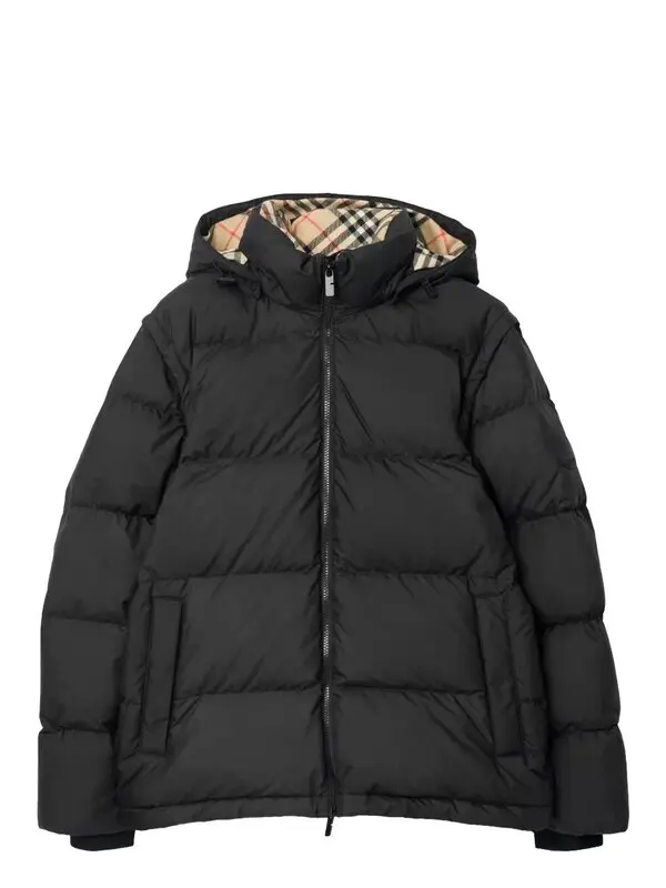 Burberry Detachable Sleeve Puffer Jacket - Black
