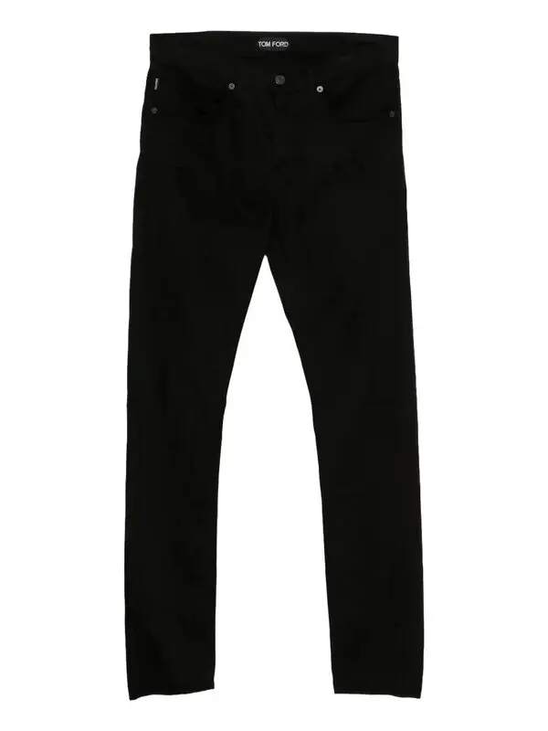 TOM FORD Logo-patch Trousers - Black