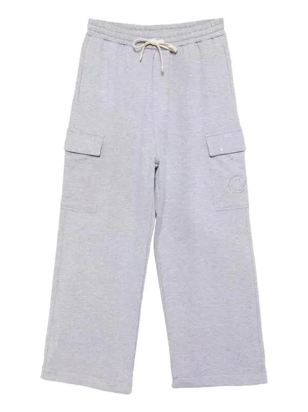 Joshua Sanders Rhinestone-embellished Cotton Pants - Grey
