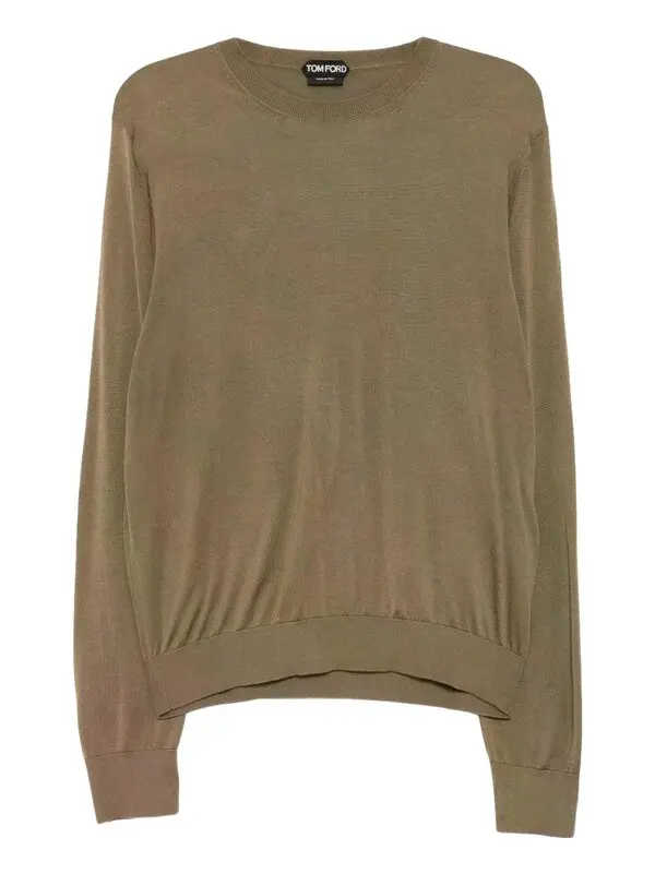 TOM FORD Silk T-shirt - Green